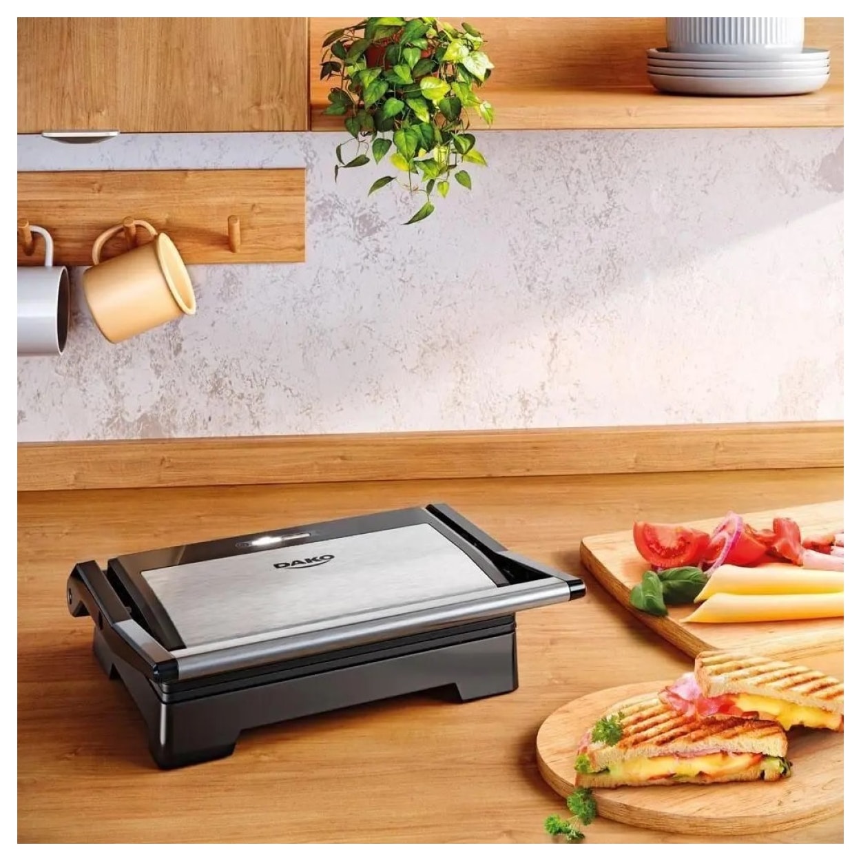Mini Grill 1000W Dako 220V Preto - Eletrolar