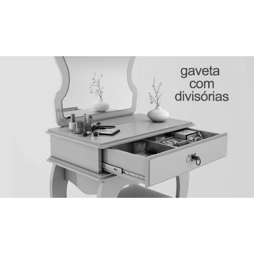 Penteadeira Baby 7200 Luxo Jb Bechara Branco - Eletrolar