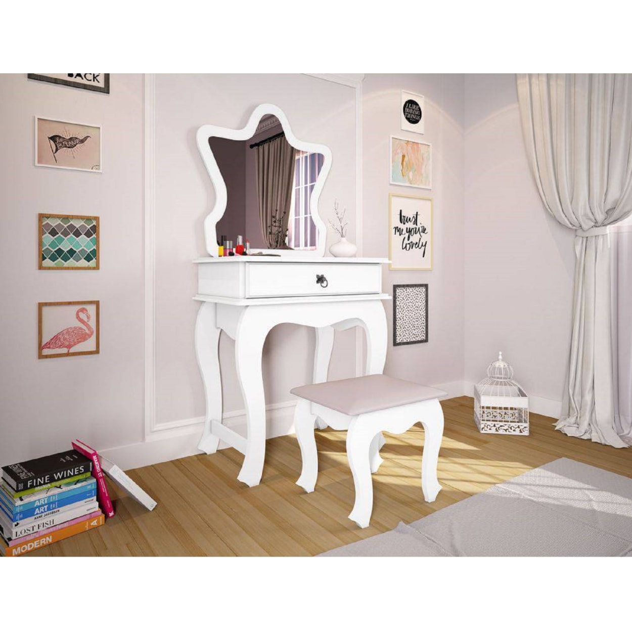 Penteadeira Baby 7200 Luxo Jb Bechara Branco - Eletrolar